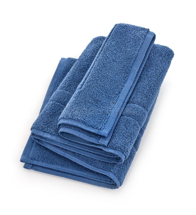 Clean blue towel stock photo. Image of white, fluffy - 242383166