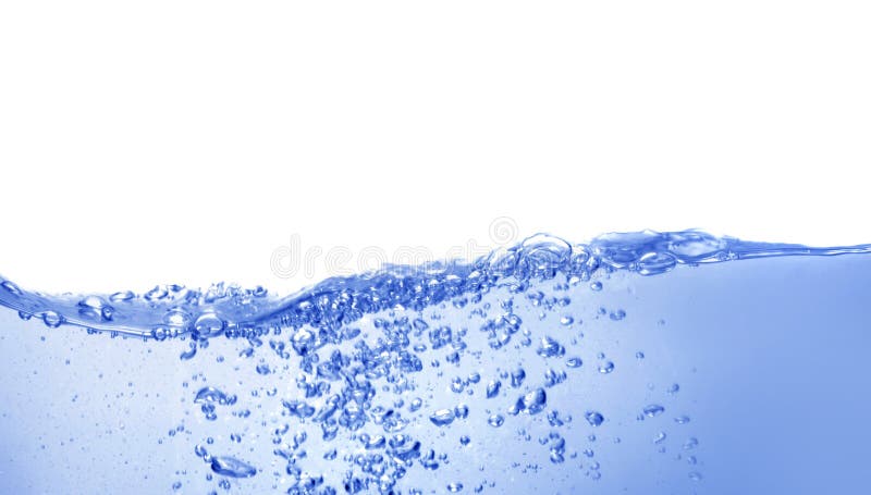 Clean blue water stock image. Image of blue, bubble - 109961863