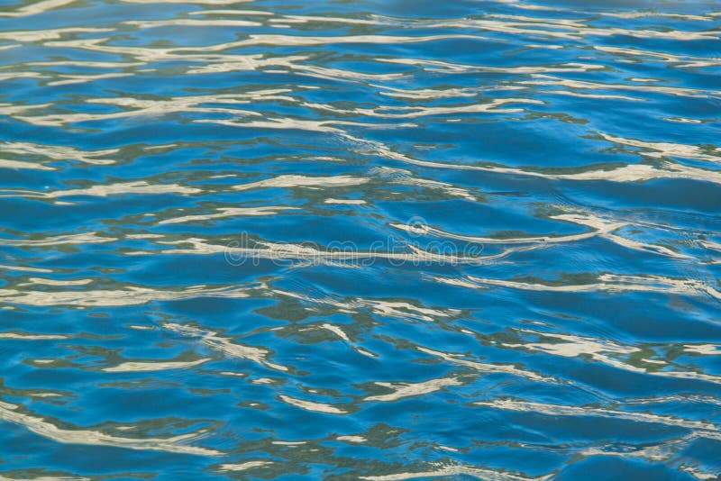 Clean Blue Waves on a River Water in the Morning Stock Photo - Image of ...