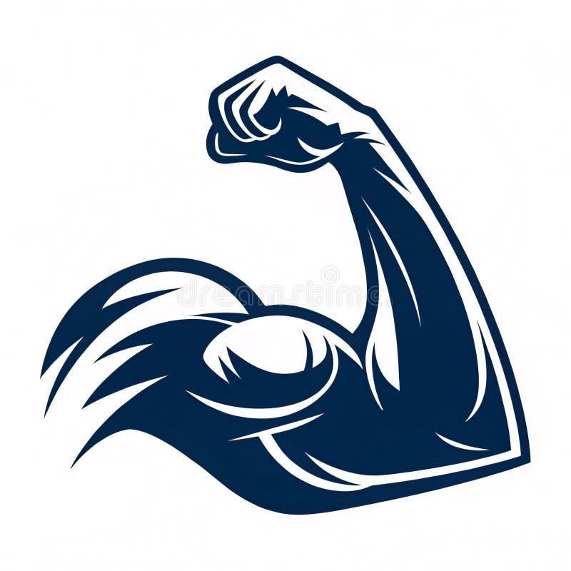 Strength Flex Symbol . stock illustration. Illustration of logo - 346645115