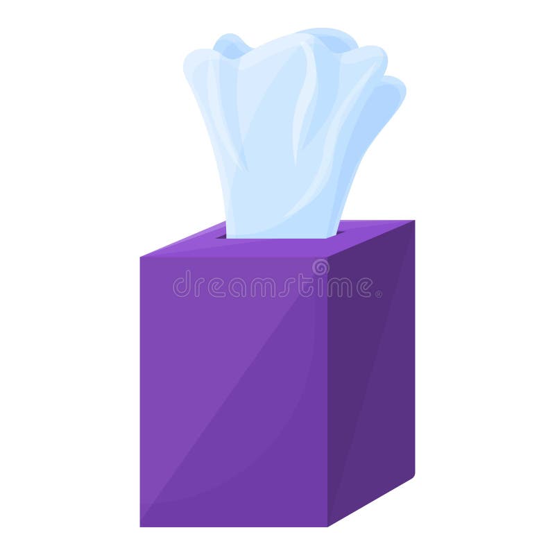 Clean Box Tissue Icon, Cartoon Style Stock Vector - Illustration of ...