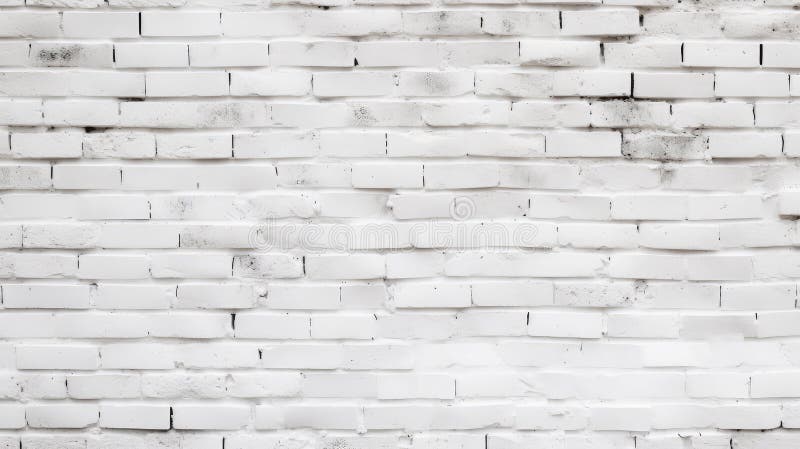 Clean brick wall white stock illustration. Illustration of modern ...