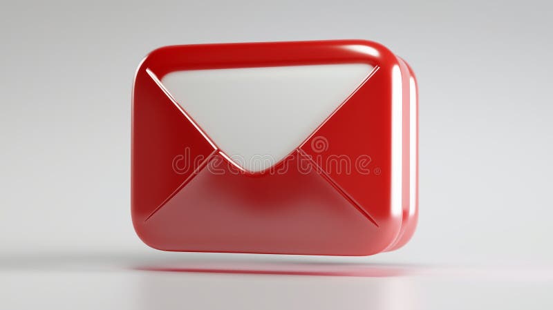 Clean and Bright 3D Envelope Icon, Representing Email Correspondence ...