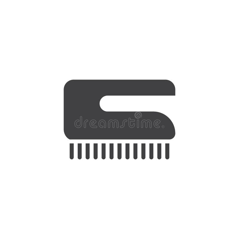 Clean brush vector icon stock vector. Illustration of cleaner - 114025028