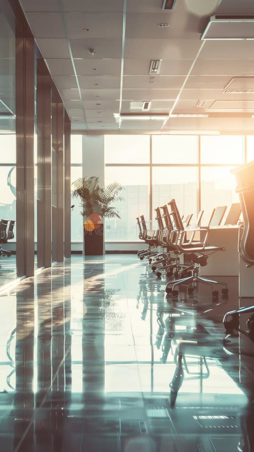 Clean Business Environment with Ample Room for Overlay Text. Stock ...