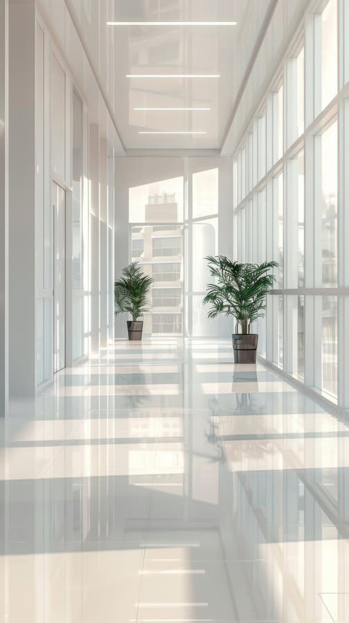 Clean Business Environment with Ample Room for Overlay Text. Stock ...