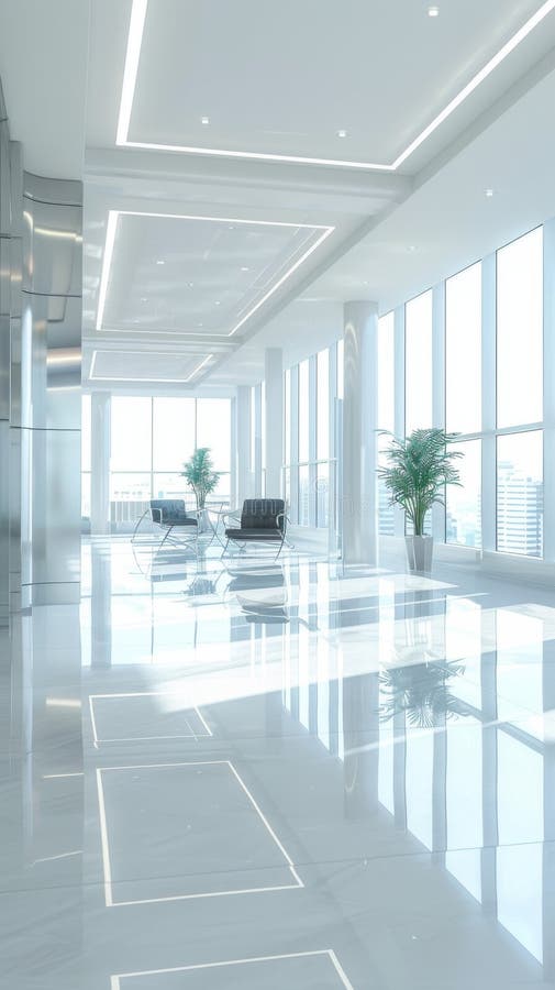 Clean Business Environment with Ample Room for Overlay Text. Stock ...