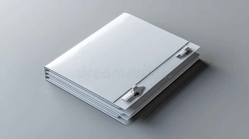 A Clean Business Proposal Folder Styled on a Sleek Gray Background ...