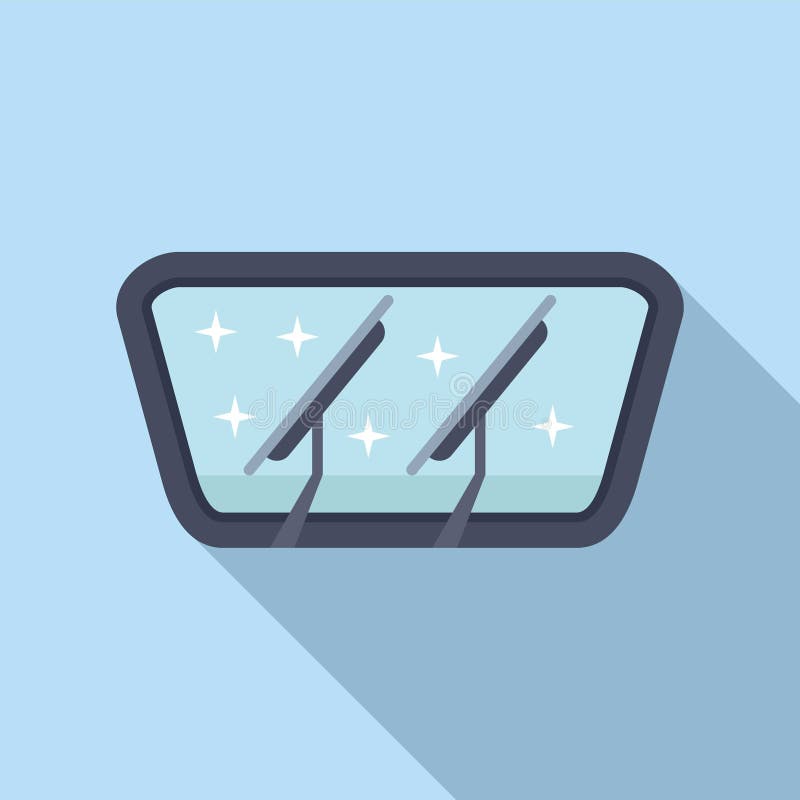 Clean Car Rear Window Vector Illustration Stock Vector - Illustration ...