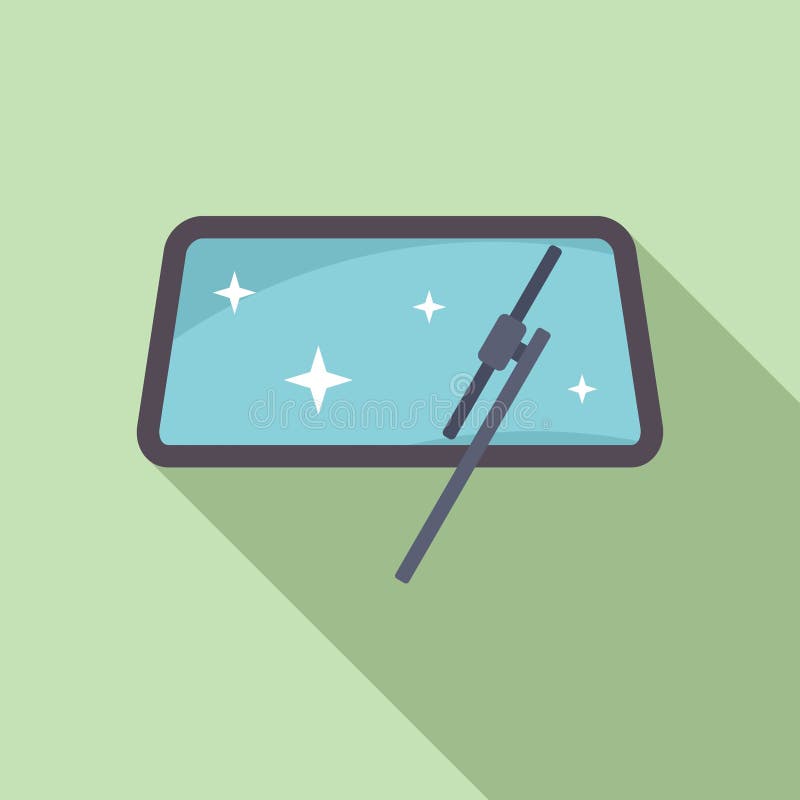 Clean Car Windshield Vector Illustration Stock Vector - Illustration of ...