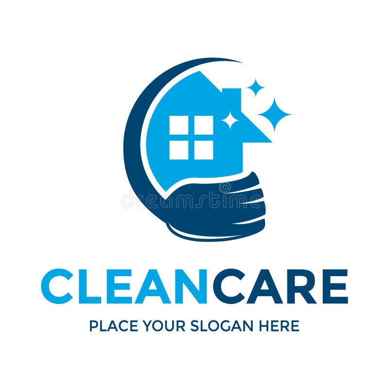 Clean Care Vector Logo Template Stock Vector - Illustration of clear ...