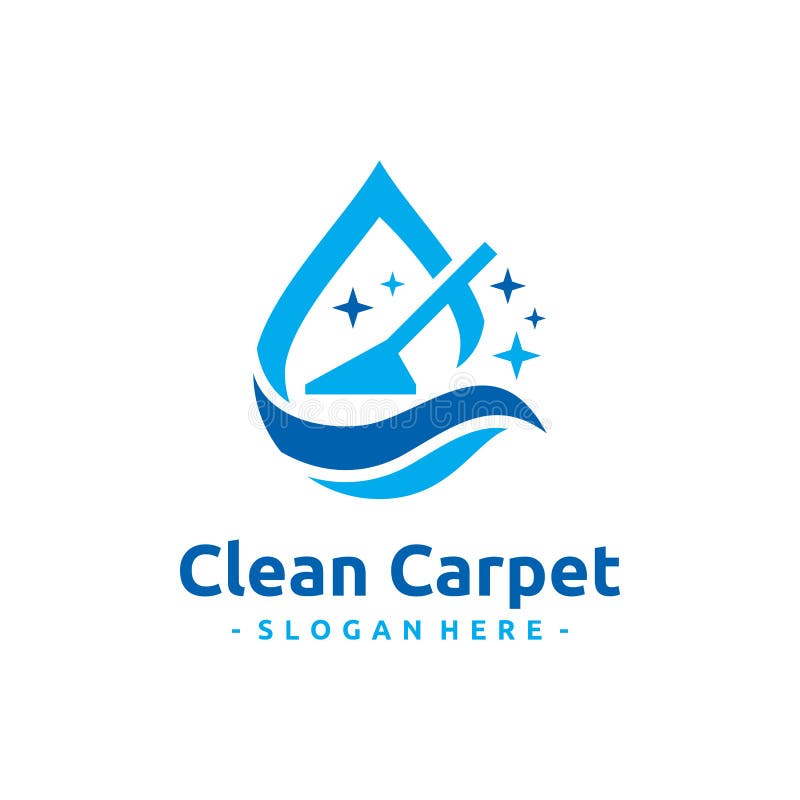Clean carpet logo vector stock vector. Illustration of business - 253934229
