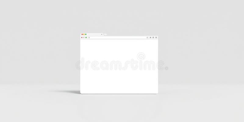Clean Chrome Browser Mockup Minimalist Design Template for Digital ...