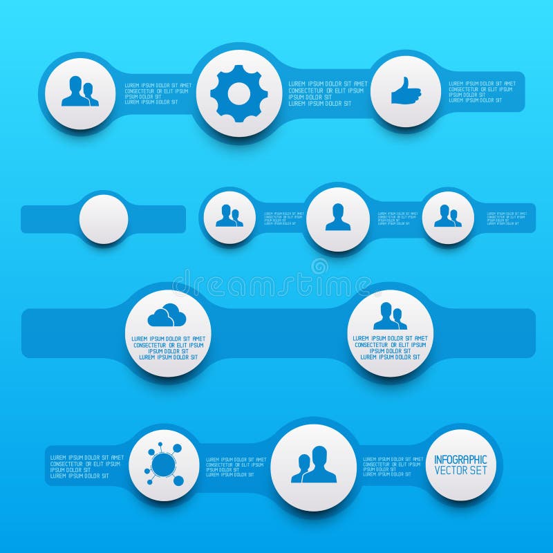 Clean Circle Infographic Elements Stock Vector - Illustration of clean ...