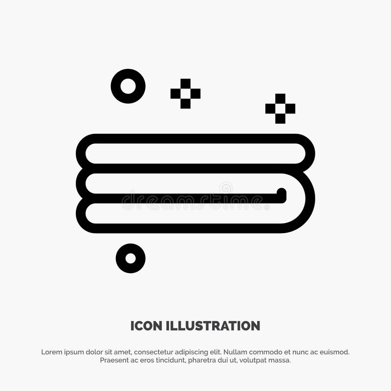 Clean, Cleaning, Towel Line Icon Vector Stock Vector - Illustration of ...