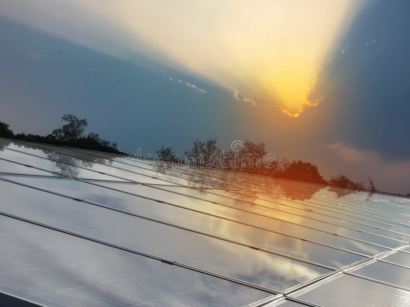 Clean and Clear Photovoltaic Panels Stock Photo - Image of panel ...