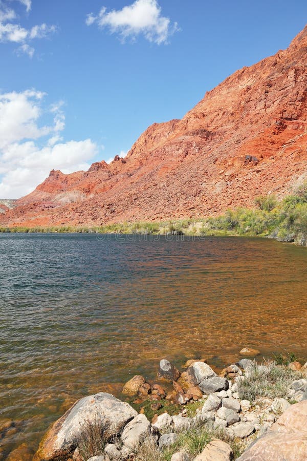 Clean and Clear Water of the Colorado River Stock Photo - Image of ...