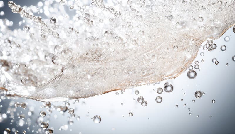 Clean Close-up of Water Droplet Inwhite Background Stock Illustration ...