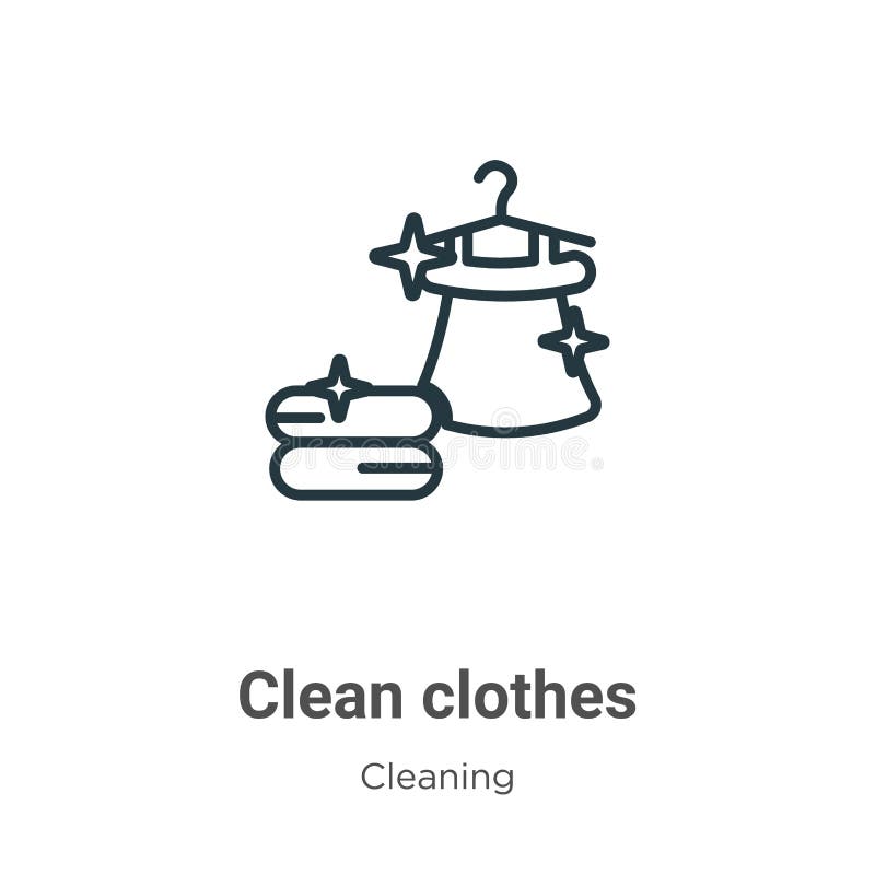 Clean Clothes Icon in Filled, Thin Line, Outline and Stroke Style ...