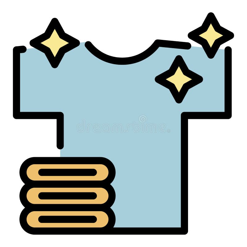 Stack of Clothes Icon, Cartoon Style Stock Vector - Illustration of ...