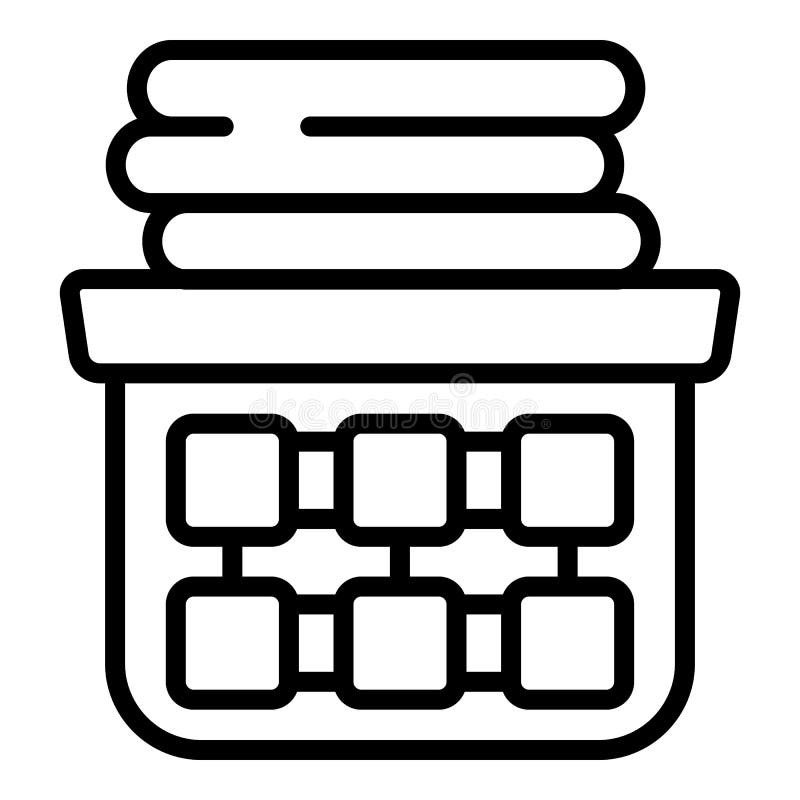 Stack of Clothes Icon, Cartoon Style Stock Vector - Illustration of ...