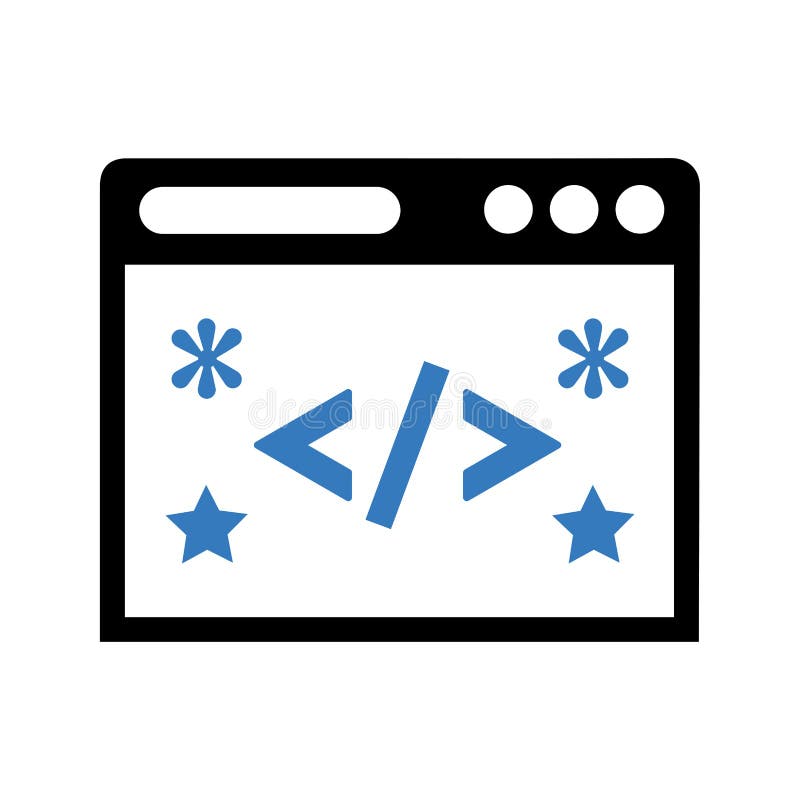 Clean Code, Code, Design Icon. Simple Flat Design Concept Stock ...