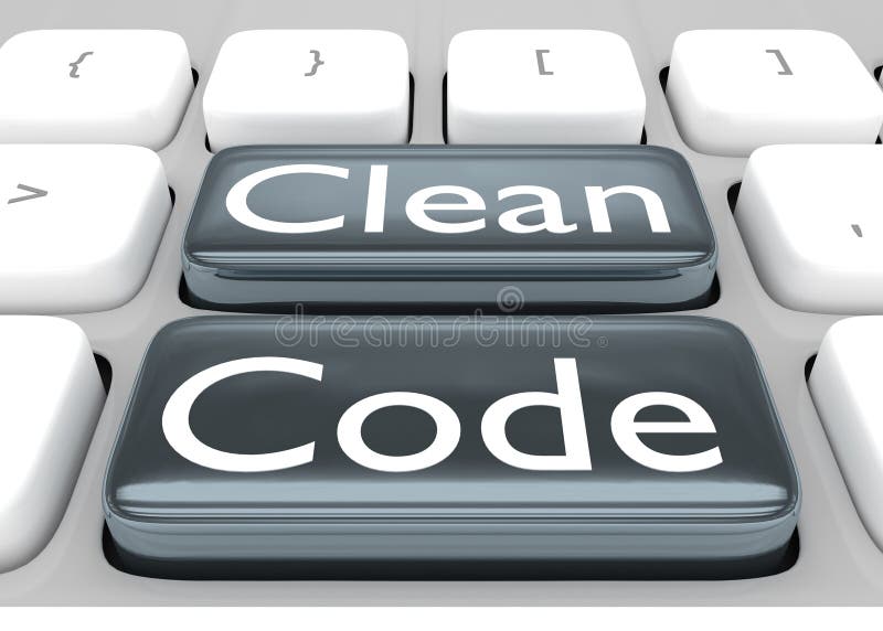 Clean Code concept stock illustration. Illustration of computer - 278672397