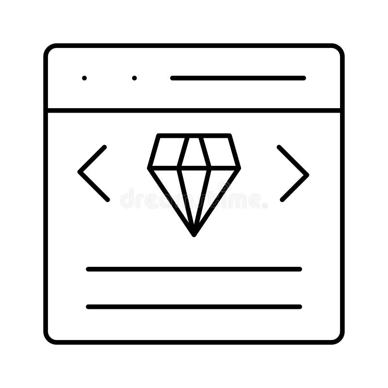 Programming Isolated Icon. Simple Element Illustration from Concept Icons. Programming Editable ...