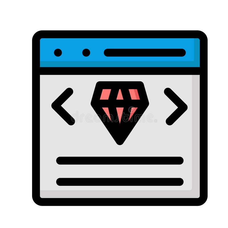 Programming Isolated Icon Simple Element Illustration From Concept