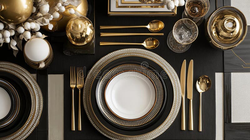 A Clean Collection of Curated Dining Table Decor Styled with Elegant ...
