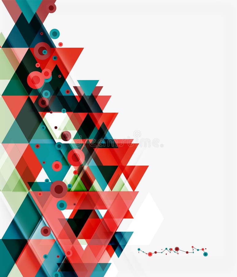 Clean Colorful Unusual Geometric Pattern Design Stock Illustrations ...