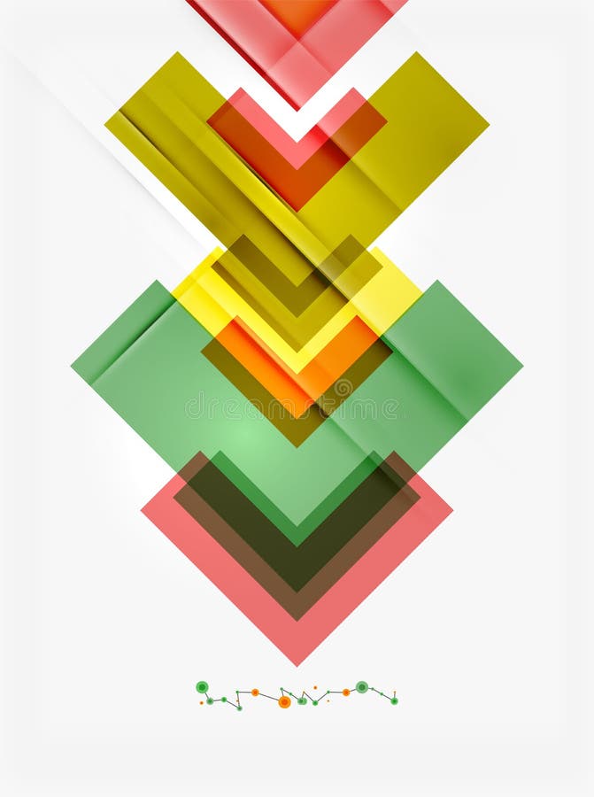 Clean Colorful Unusual Geometric Pattern Design Stock Illustrations ...