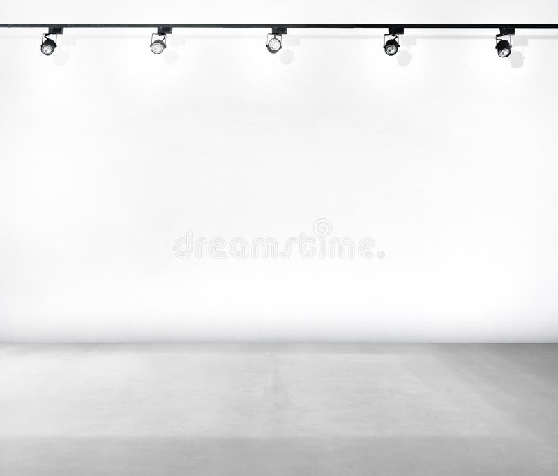 Clean Concrete White Background No People Lighting Equipment Stock ...