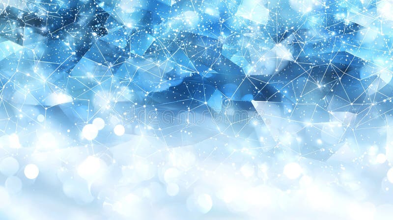 Clean Connection Node and Line Technology in an Abstract Background ...