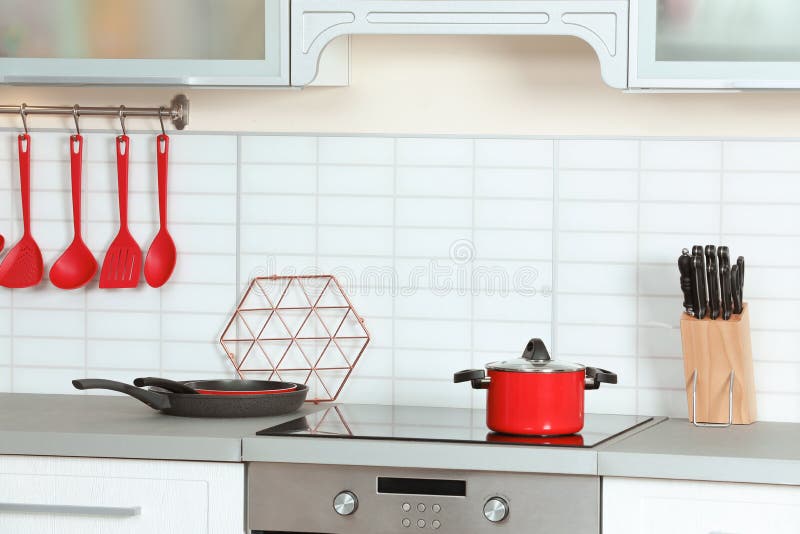 Clean Cookware and Utensils Stock Photo - Image of culinary, cook ...