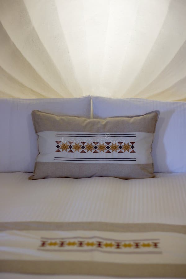 Clean and Crisp Bedding Linens Stock Image - Image of linens, decor ...