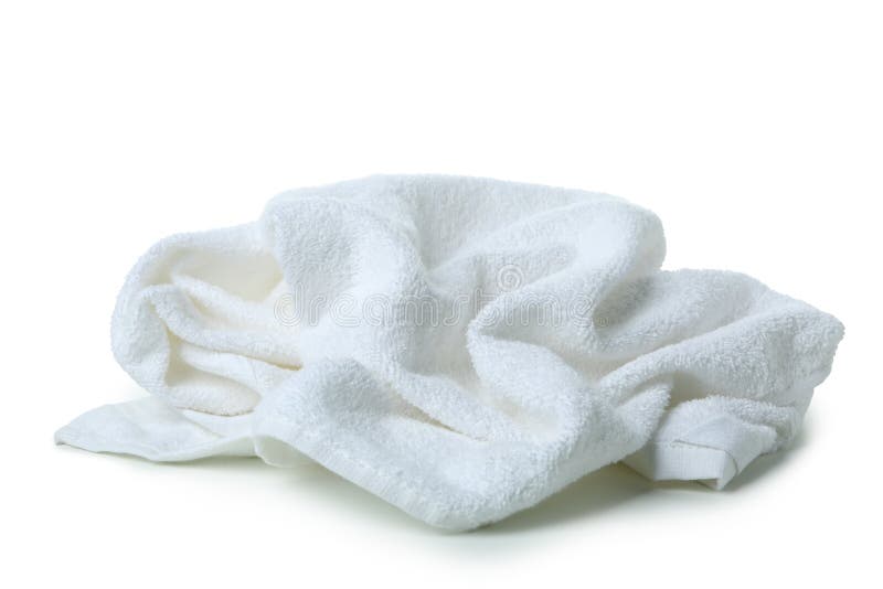Crumpled Towel in the Bathroom Stock Photo - Image of sanitary, washing ...