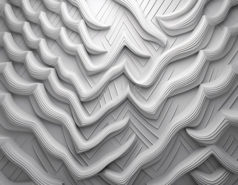 Clean 3D Background with Geometric Patterns in a Monochrome Palette ...