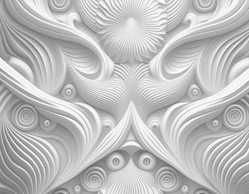 Clean 3D Background with Geometric Patterns in a Monochrome Palette ...