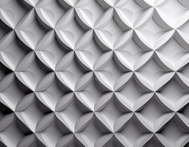 Clean 3D Background with Geometric Patterns in a Monochrome Palette ...