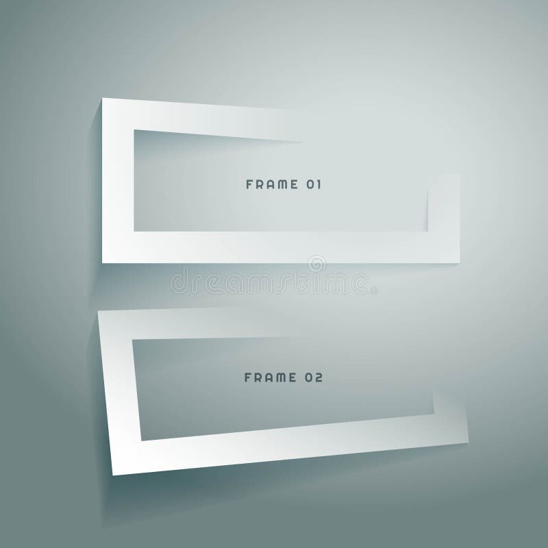Clean 3d frame design stock vector. Illustration of abstract - 219366050