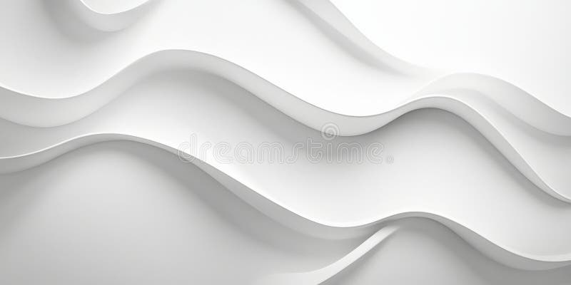 A Clean 3D Light White Background with Abstract Patterns and Smooth ...