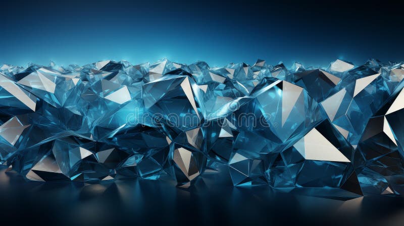 Clean and Detailed Minimalist Crystal Cluster Pattern with Flat Texture ...