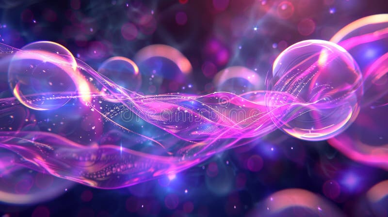 A Clean Detergent Wave, Soap Flow, a Light Effect with Bubbles and ...