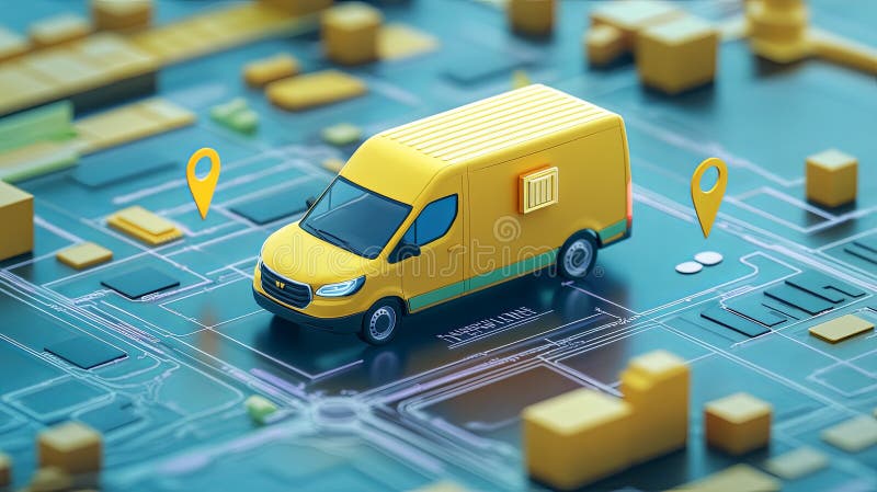 A Clean Digital Ad Promoting Express Car Delivery Services with Bold ...