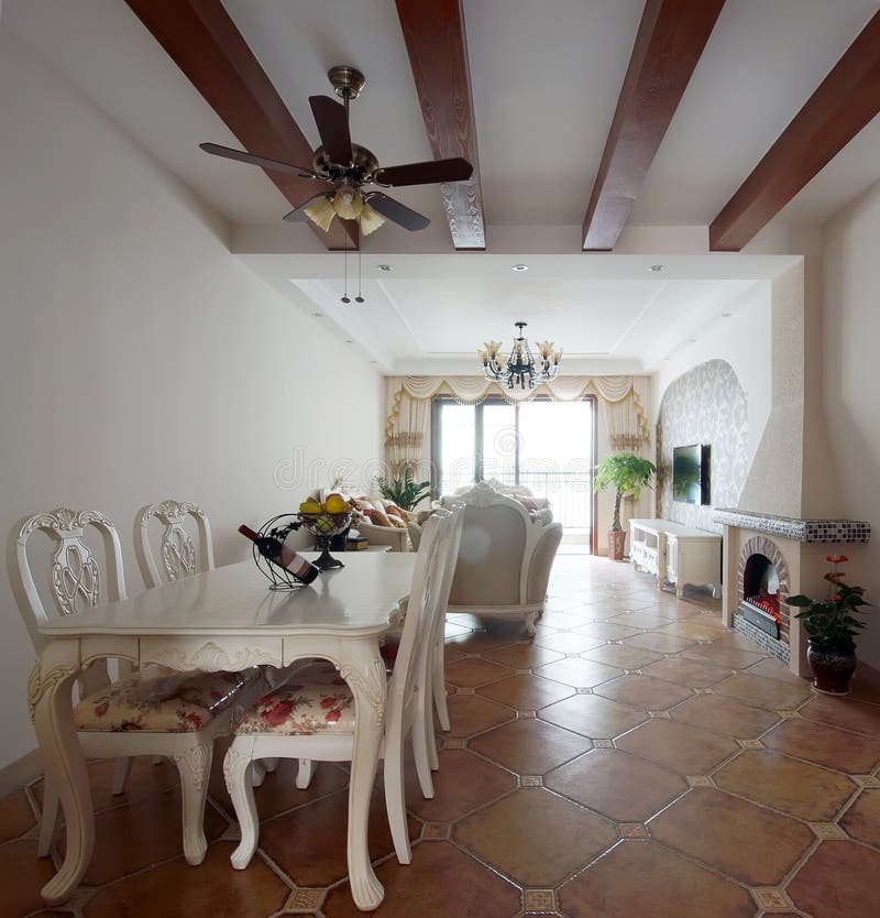 Clean the dining room stock image. Image of furniture - 24869229