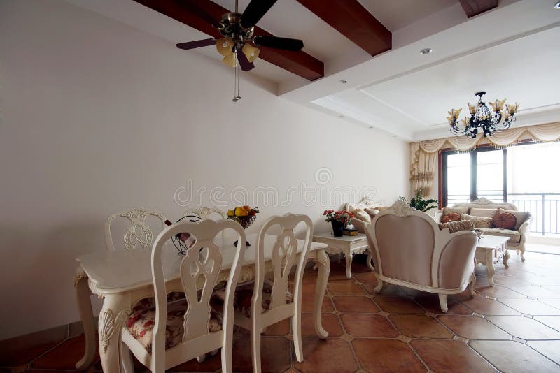 Clean the dining room stock image. Image of hall, leisure - 24869249