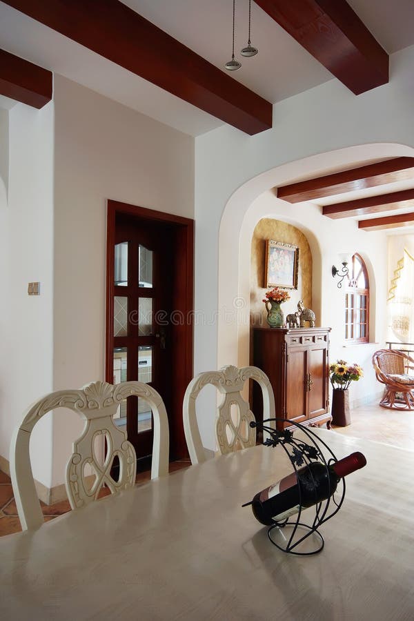 Clean the dining room stock photo. Image of modern, room - 24873434