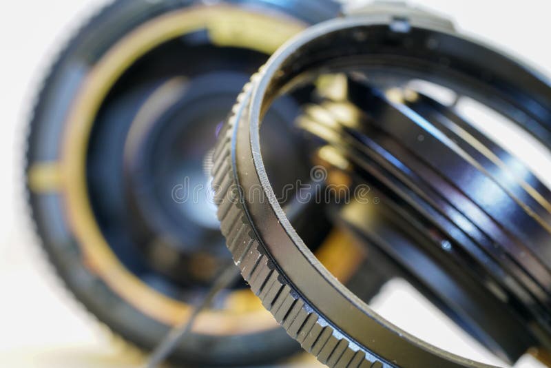 Clean and Disassemble the Lens for Photography into Its Component Parts ...