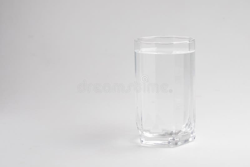 Clean Drinking Water in a Clear Glass Stock Photo - Image of clipping ...